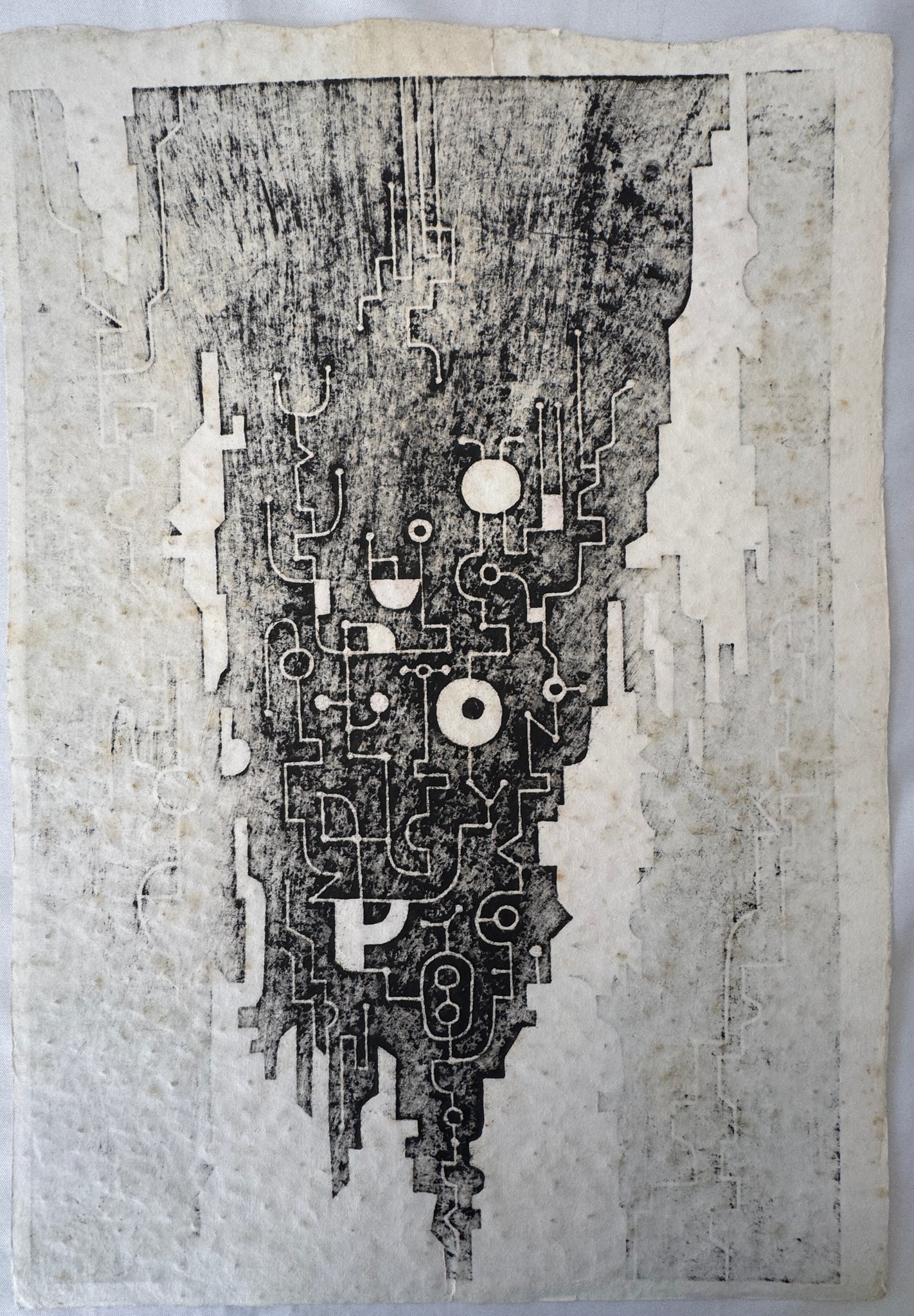 Sound of the Moon 1959 Yoshida Toshi Sosakuhanga Japanese woodblock ...