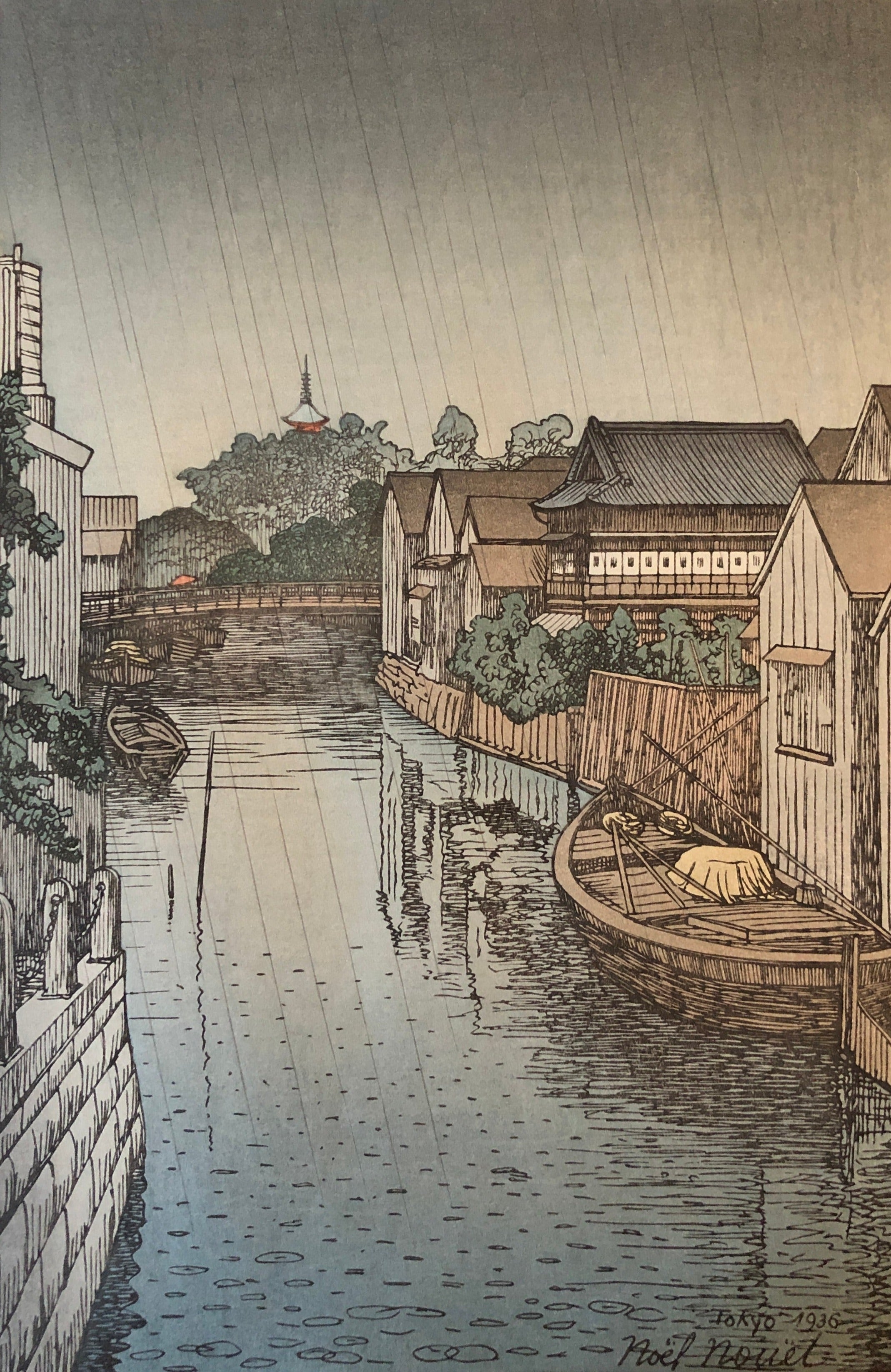 Shinhanga Noel Nouet Japan Japanese original woodblock print woodcut ...